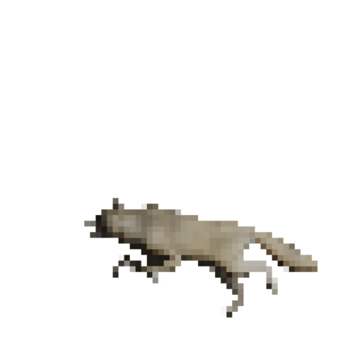 Animated Pixel Wolf For 2d Games by Cracked Light Productions