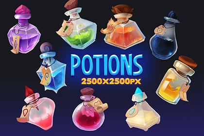 Potion Items by PulsarX Studio