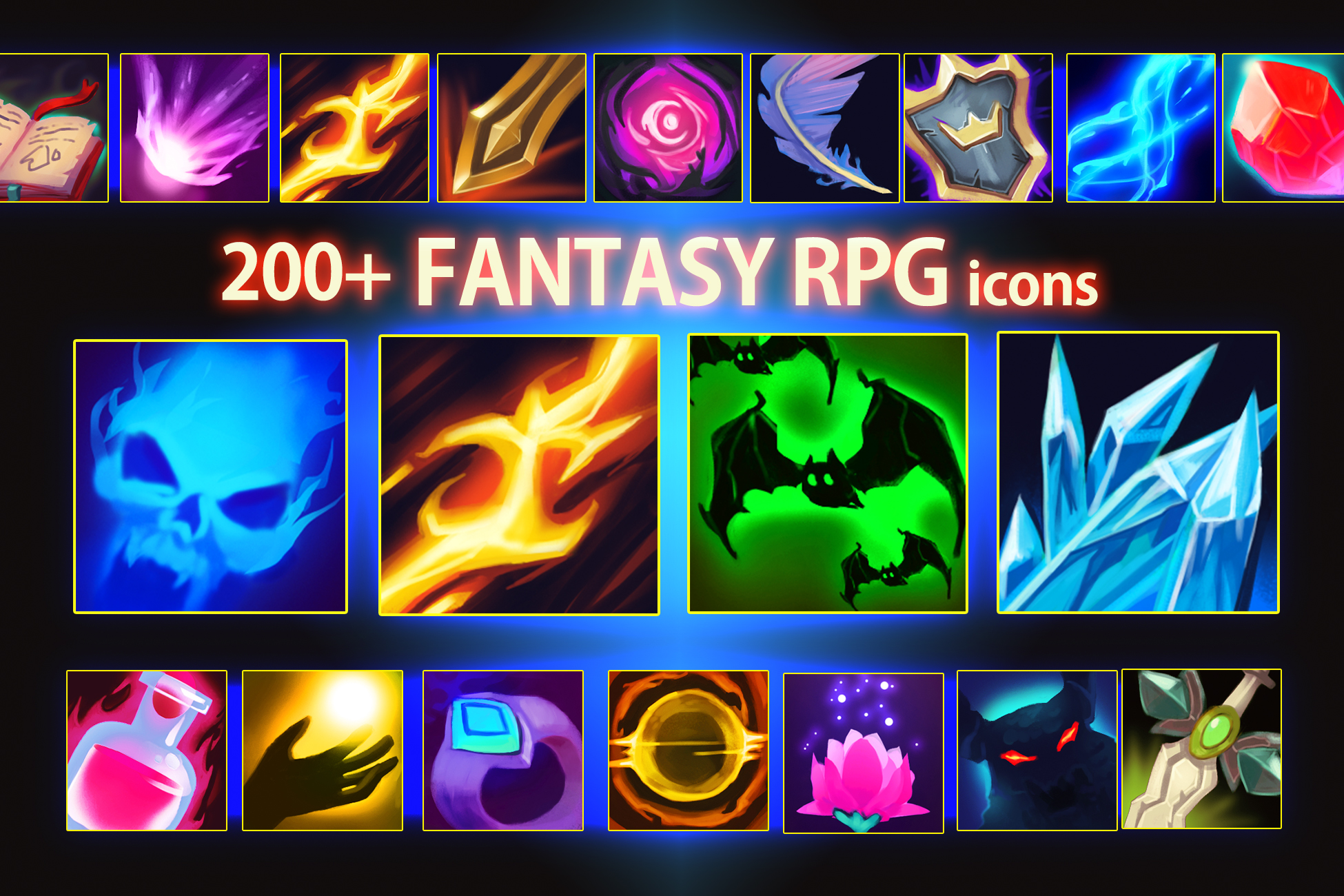 Fantasy RPG Icons Pack by PulsarX Studio