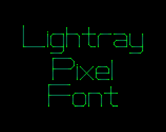 Lightray pixel font by thUg-inc