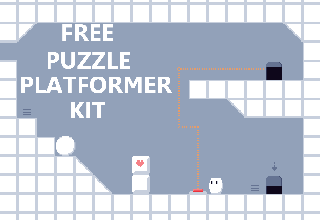 Free Puzzle Platformer Kit (Pixel Art Portal Inspired Game Assets) by ...
