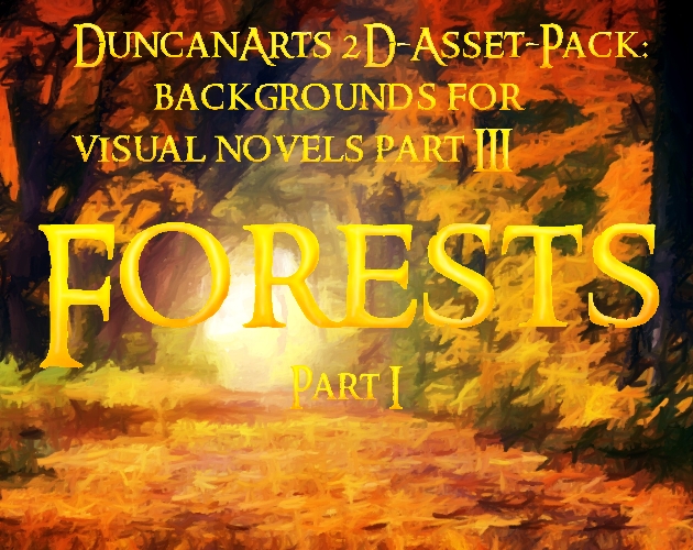 2D-Asset-Pack: backgrounds for visual novels part III: Forests part I ...