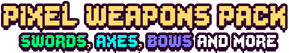 Pixel Weapons Icon Pack 32x32: Swords, Axes, Bows and More by Kazzter