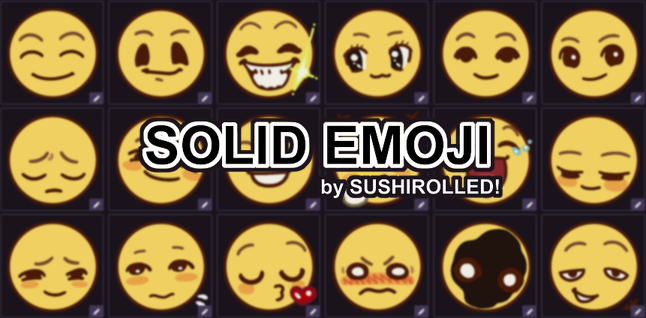 Solid Emoji by SUSHIROLLED