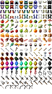 16x16 items and icons! by Loskyy
