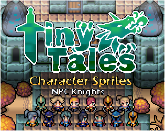 Tiny Tales Pixel 2D : Human RPG NPC Knights Sprite Pack by Mega Tiles