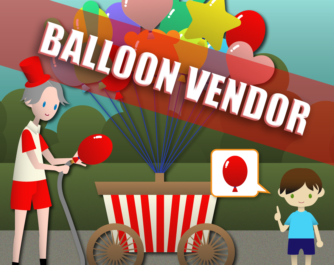 Balloon Vendor by AakashBhagchandani, Evelyn You, Cesar Nazario