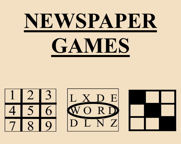 Newspaper Games by Joker Games