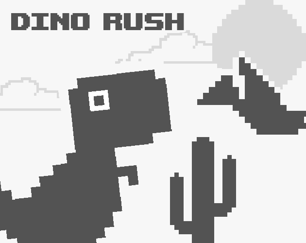 Dino Rush (Source code included) by Wolf-Byte