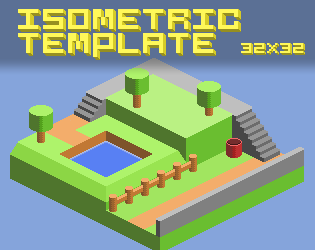 Isometric Template - 32x32 Pixel Tiles (CC0, Free) by VEXED