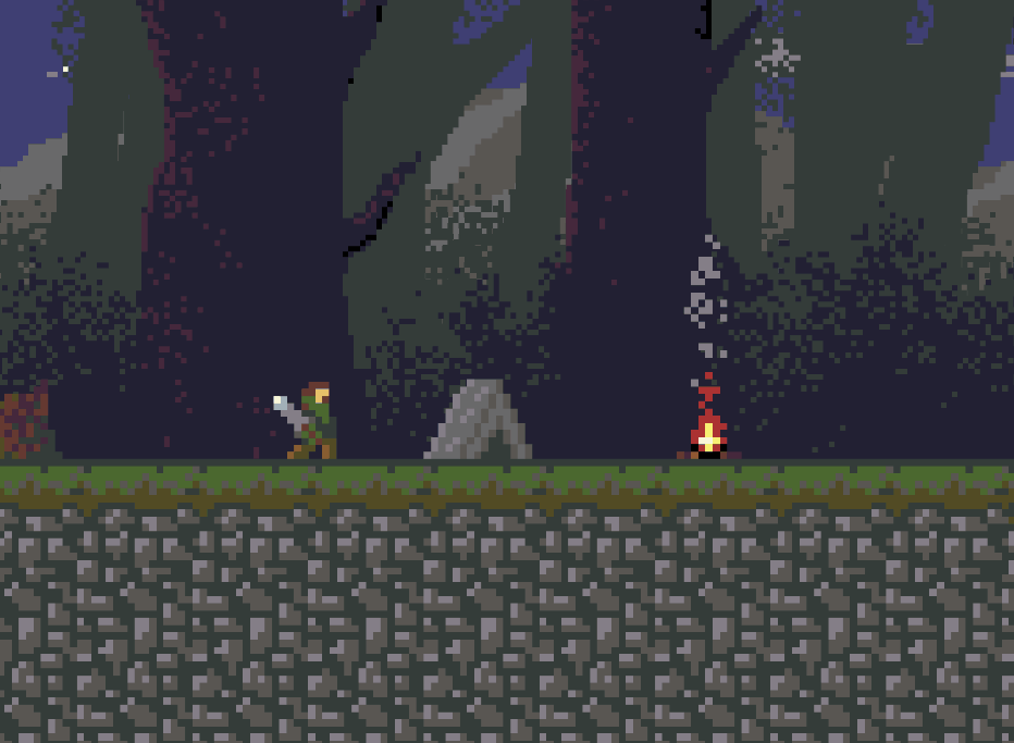 Darkwood Forest Pixel Art Asset by Coloritmic