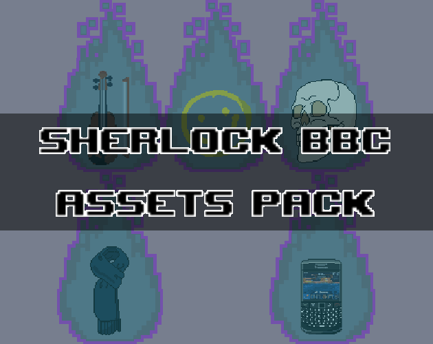 Sherlock BBC Assets - Pixel Art by Mónica P. Arroyo