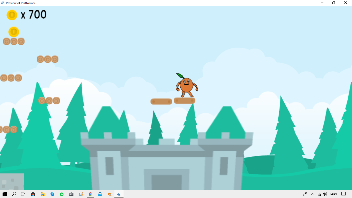 Orange Platformer by egeunal