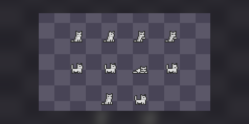 2D Pixel Art Cat Sprites by Elthen's Pixel Art Shop