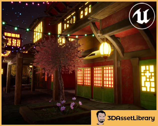 UE4: Fantasy Town Vol 1 by 3DAssetLibrary.com