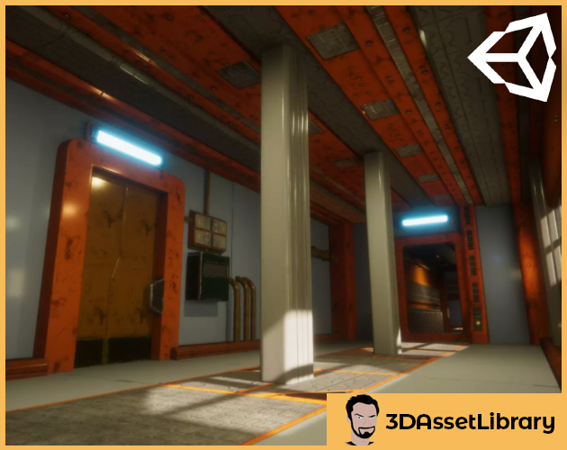 UNITY: Sci-Fi Interior Pack V1 by 3DAssetLibrary.com