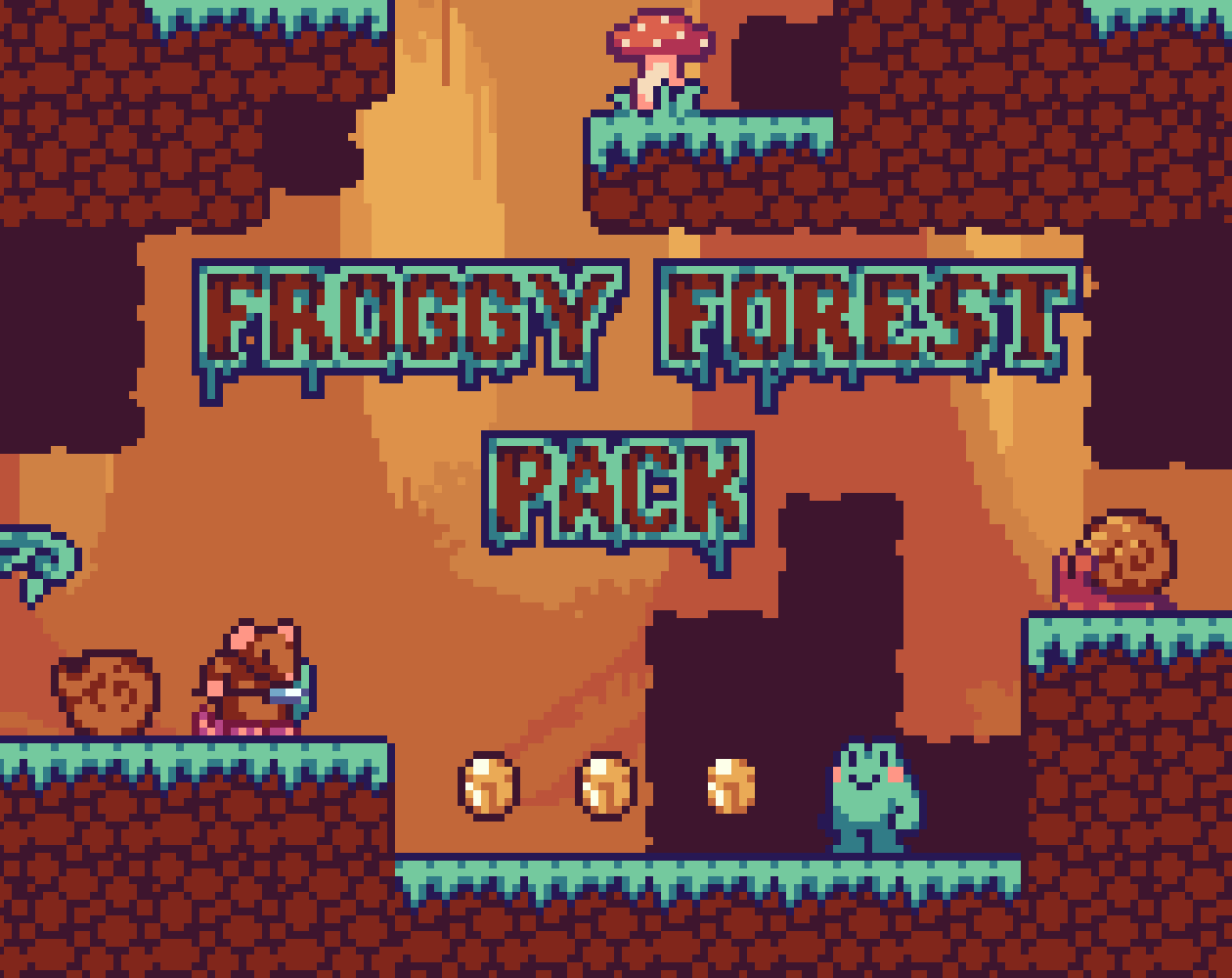 Froggy Forest Pixel Art Asset Pack by sugarcyube