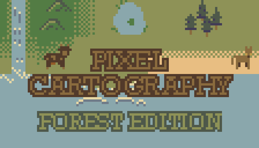 Pixel Cartography (Forest Biome) - 16x16 Map Tileset by GalaxyPeachy