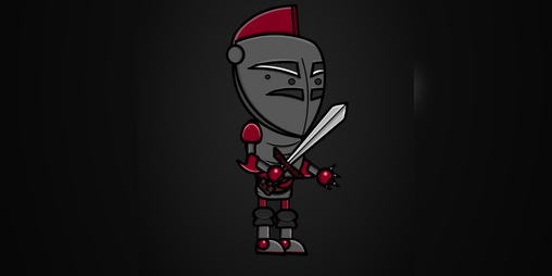 2D Knight Character Sprite (Skeletal Animation parts) by TheConceptofChris