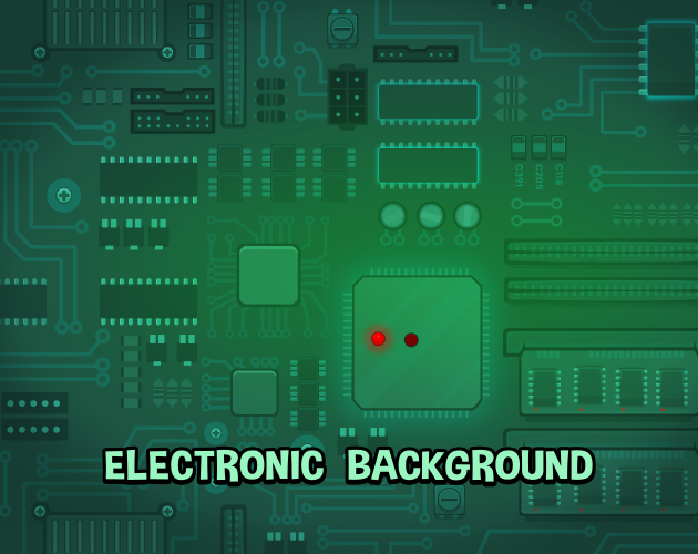 Electronic background by Robert Brooks - gamedeveloperstudio.com