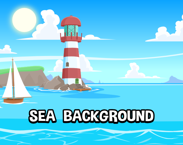 Sea background by Robert Brooks - gamedeveloperstudio.com