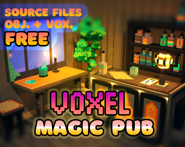 Voxel Magic Pub by maria starko