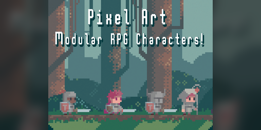 Pixel Art Modular RPG Characters by edermunizz