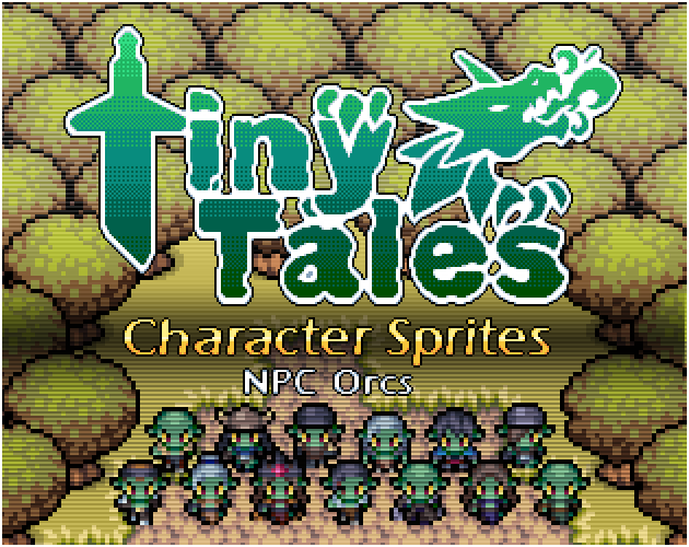 Tiny Tales Pixel 2D: Orcs RPG NPC Sprite Pack by Mega Tiles