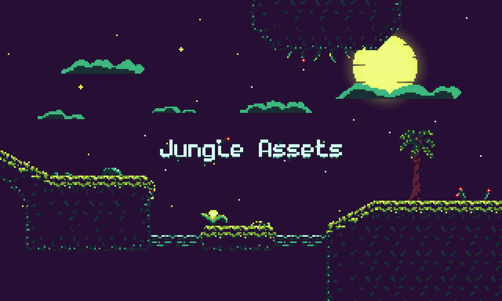 Jungle Platformer Assets by Nexis