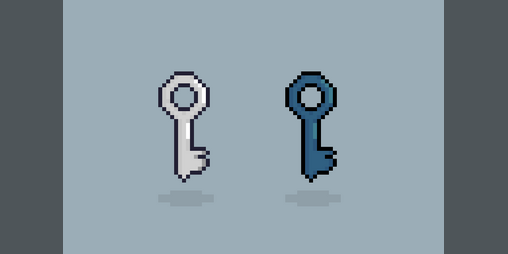 Pixel Art Key by Frontend Pashtet