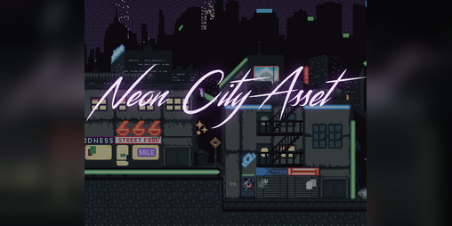 Neon City Pixel Art Asset by Coloritmic
