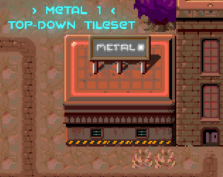 "Metal 1" Top-Down Tileset by kscav