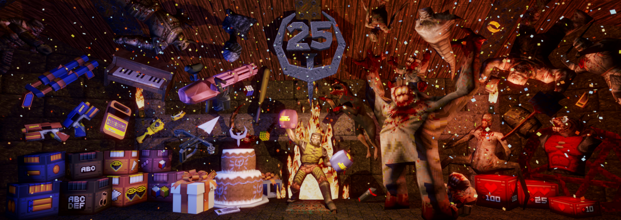 Quake's 25th Birthday Weapon Pak by Kebby_Quake