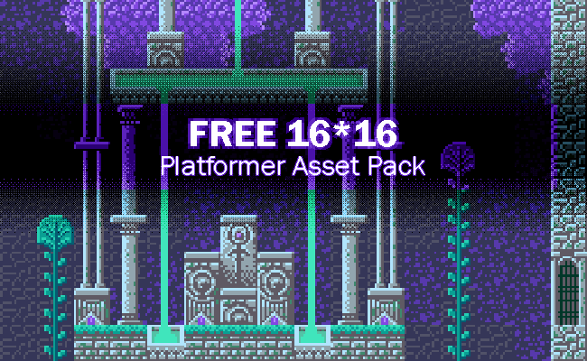 Free 16*16 Plaftormer Asset Pack by Arsule