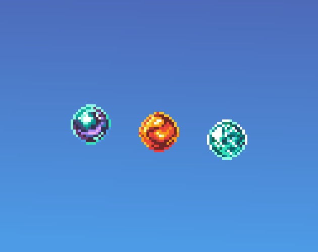 Magic Gems Pixel Art Asset by Coloritmic