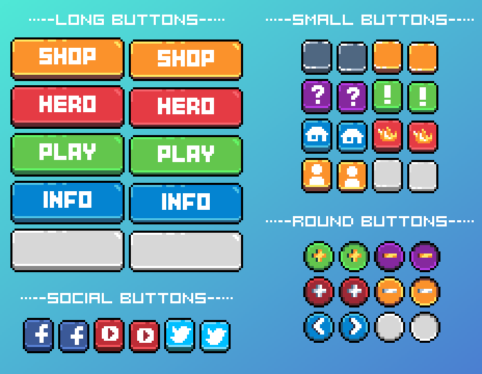 Game UI [PixelArt] by Yashe