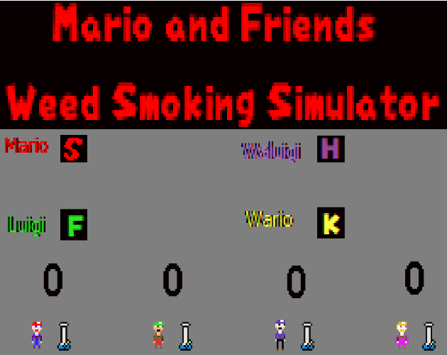 Mario Weed Smoking Simulator by khloecodes