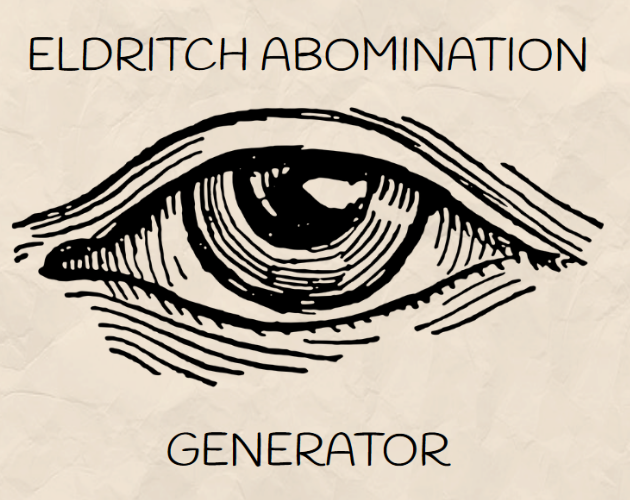 Eldritch Abomination Generator by superobot1