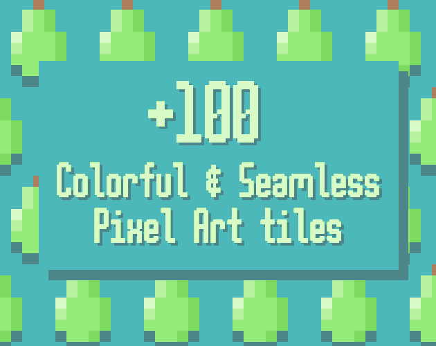 +100 colorful & seamless Pixel art Patterns by Digital Moons