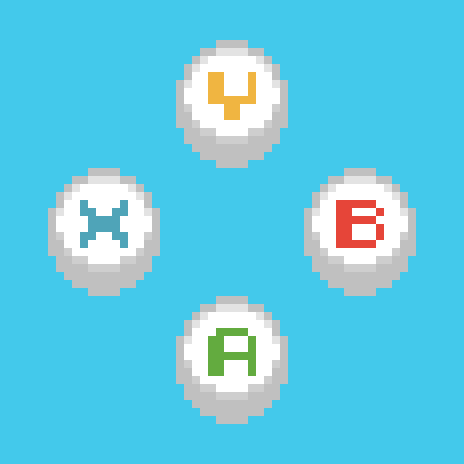 White Pixel Xbox Controller UI by Sinis