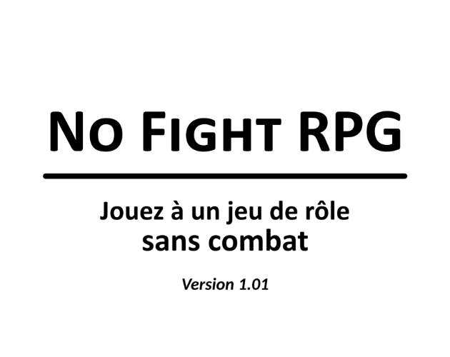 No Fight RPG by Kendar Varnor