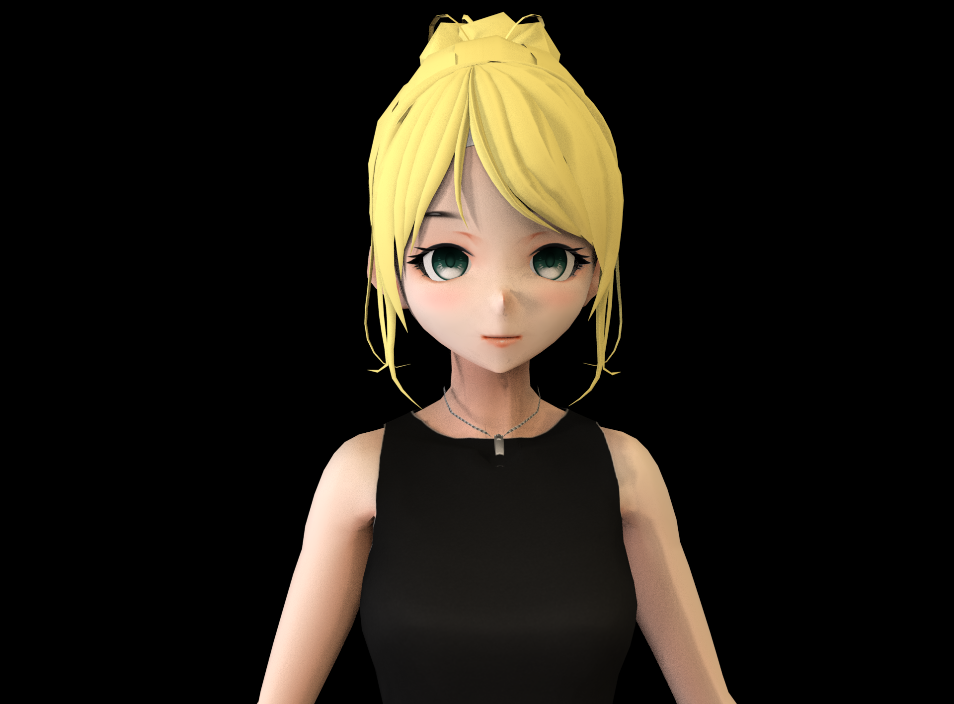 GAME READY LOW POLY ANIME CHARACTER GIRL 17 by CGCOOL