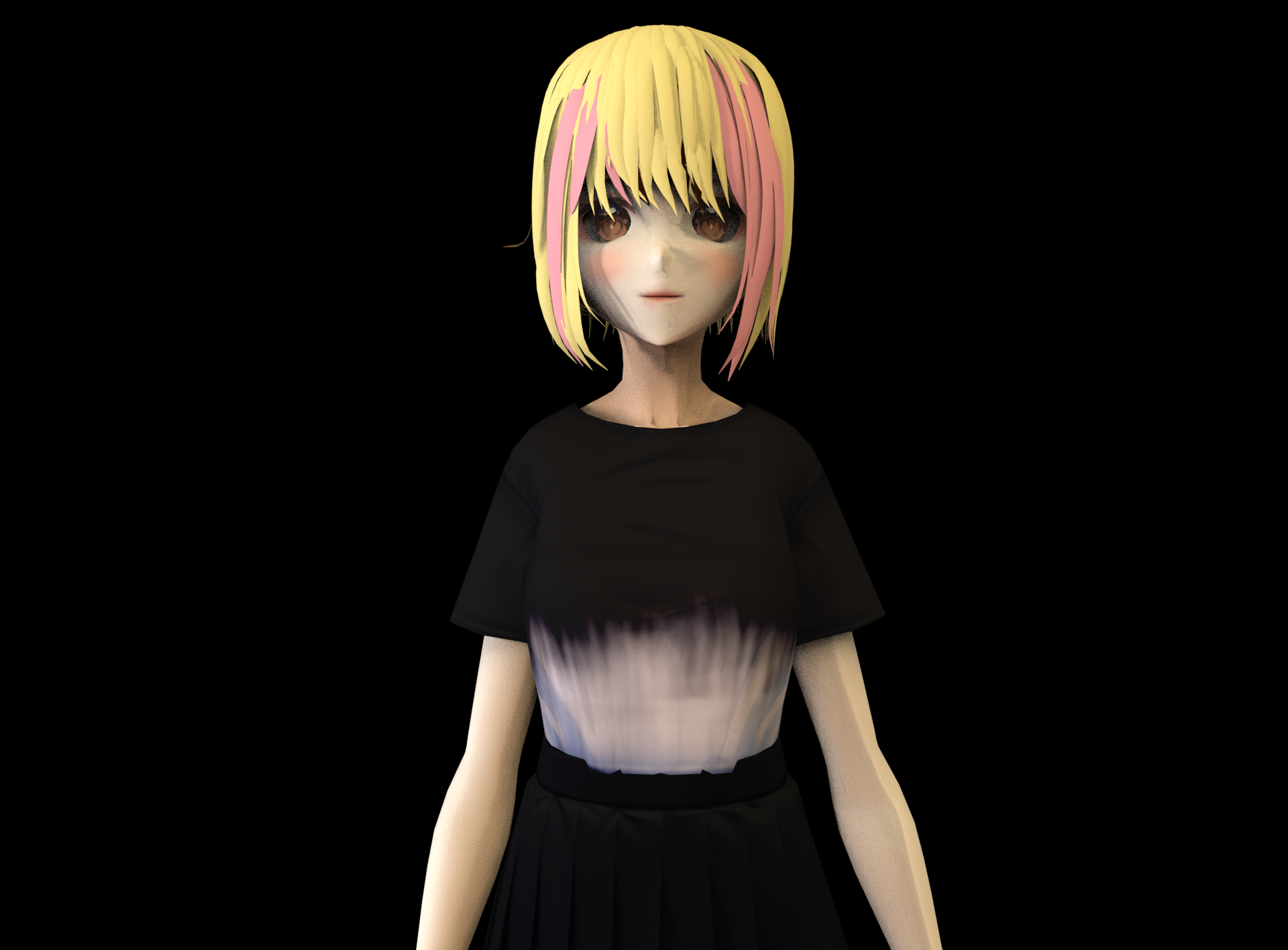 GAME READY LOW POLY ANIME CHARACTER GIRL 22 by CGCOOL