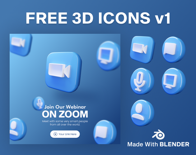 Free 3d Icons V1 By Esoe B Studios