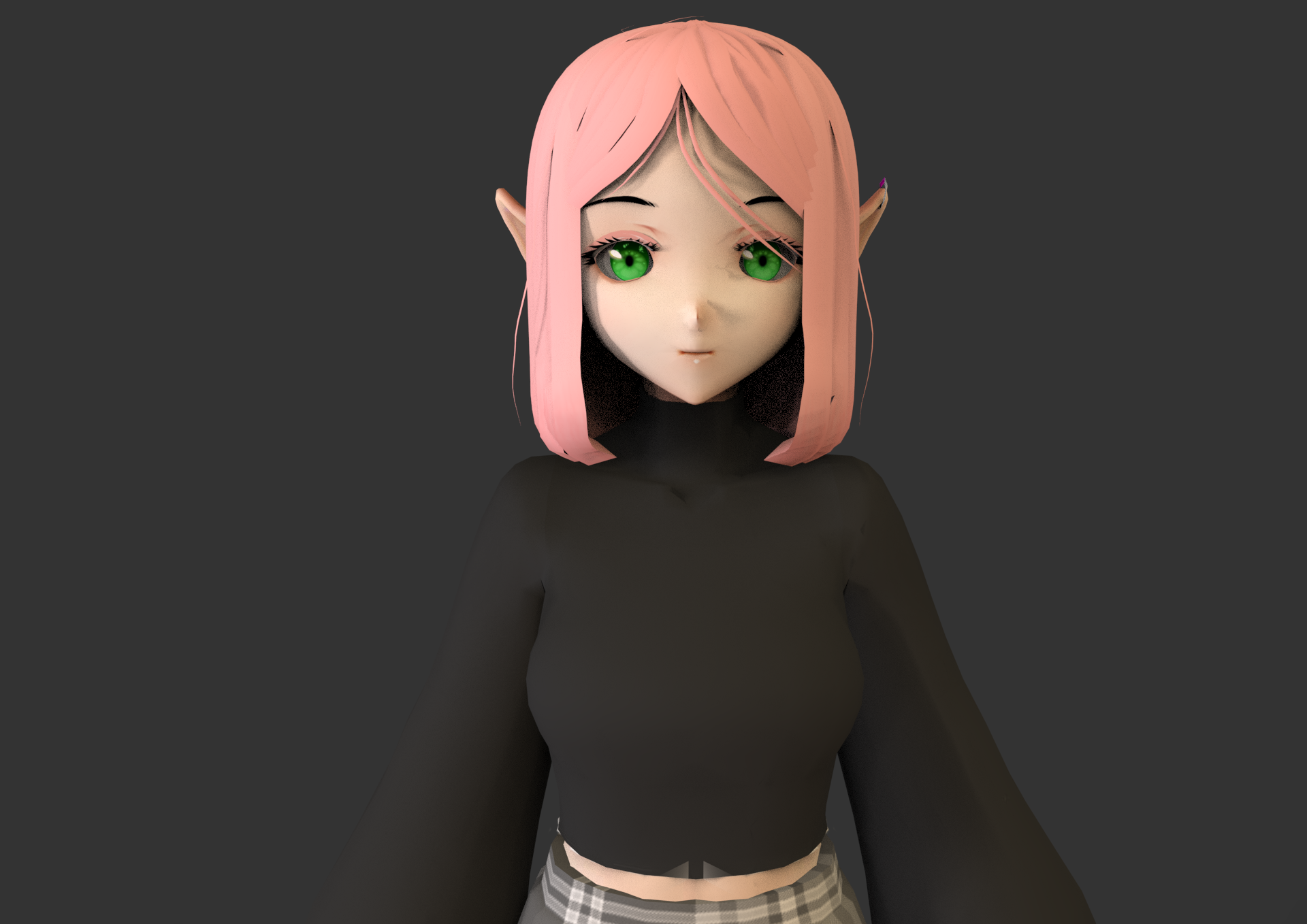 GAME READY LOW POLY ANIME CHARACTER GIRL 41 by CGCOOL