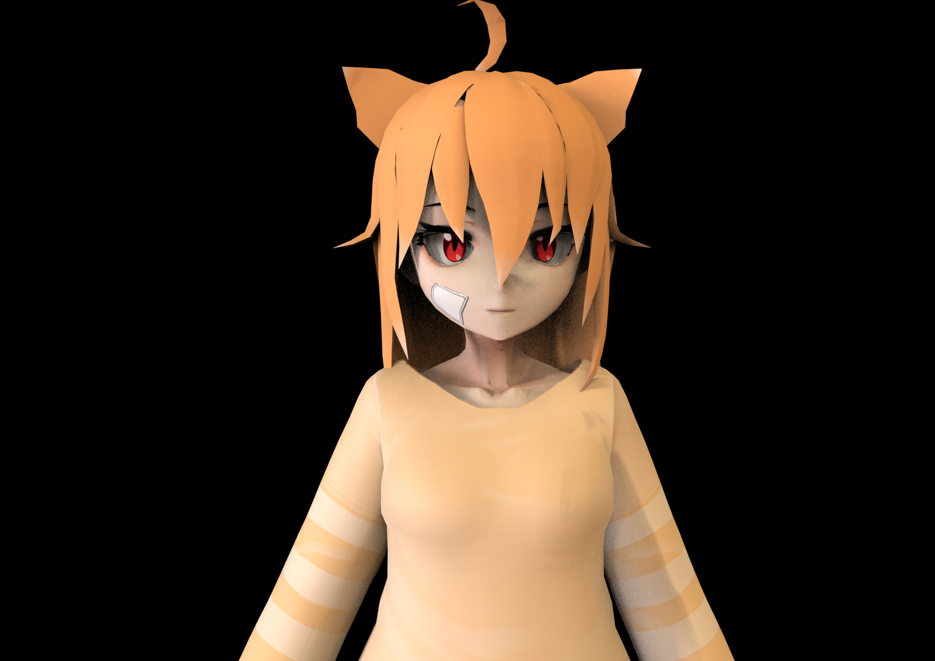 GAME READY LOW POLY ANIME CHARACTER GIRL 45 by CGCOOL