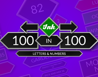 Ink 100 in 100: Letters and Numbers by Chequered Ink
