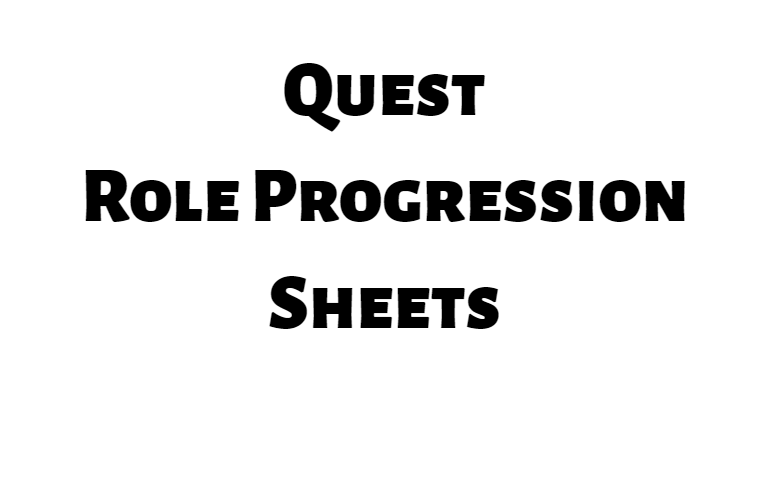 Quest Role Progression Sheets by Vaynor