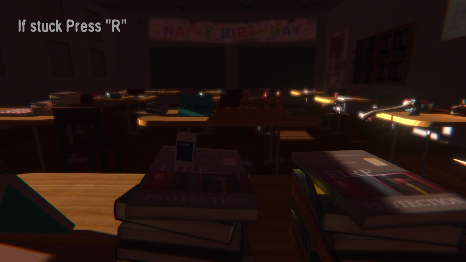 Classroom at night by Jasser Chaaben