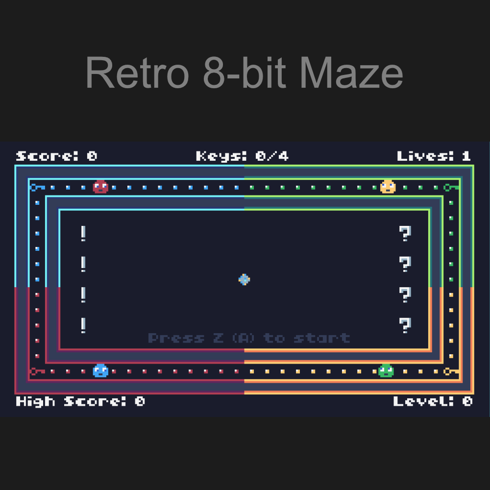 Retro 8-bit Maze by Gaskellgames